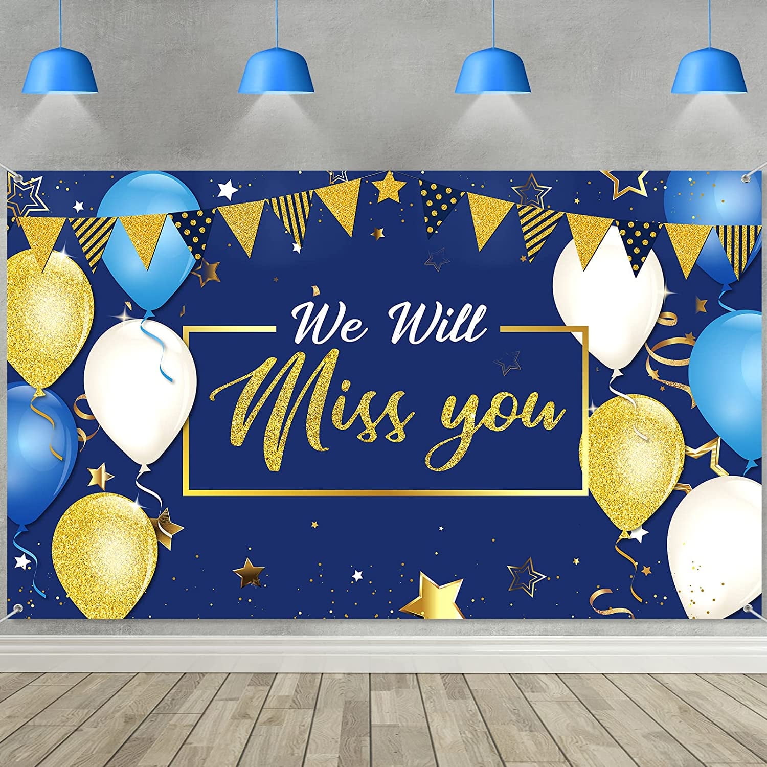 We Will Miss You Party Decorations, Extra Large Going Away Party Backdrop Miss You Photography ...