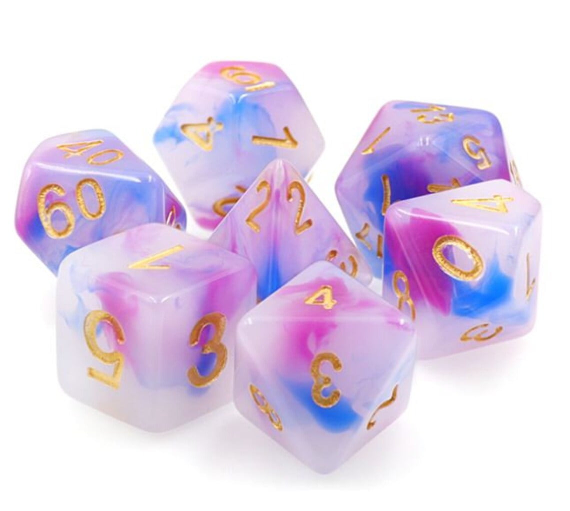 Will O' Wisp DnD Dice Set | Dungeons and Dragons | 7 Dice RPG ...