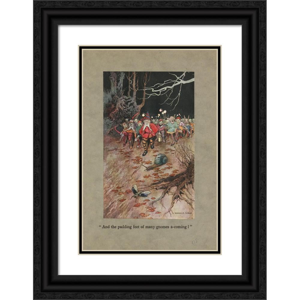 Will R. Barnes 13x18 Black Ornate Wood Framed Double Matted Museum Art ...