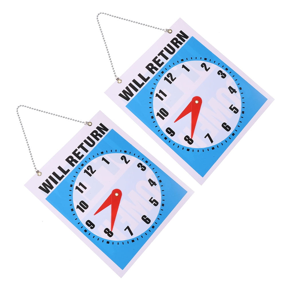 Will Return Clock Business Instruction Label Office - Walmart.com