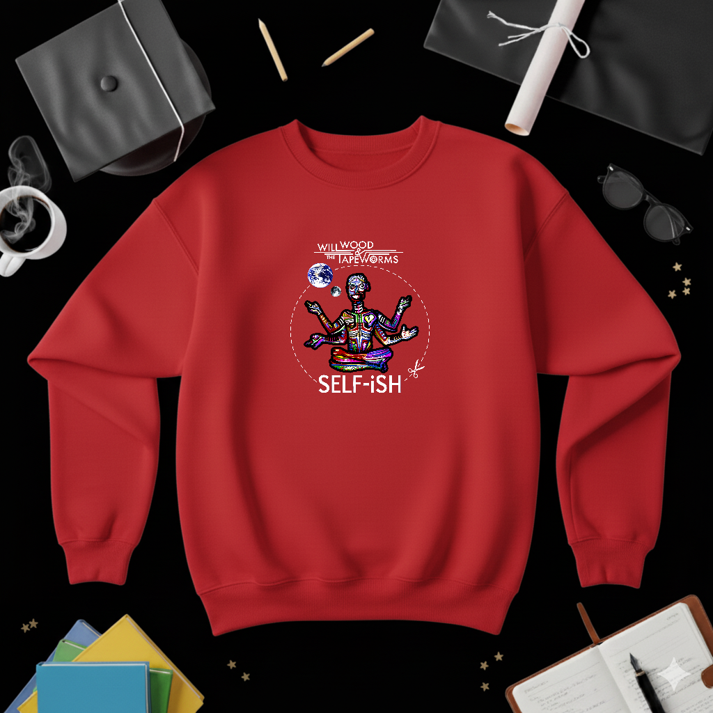 Will Wood Tapeworms SELF-iSH Indie Pop Music Retro Fan Sweatshirt ...
