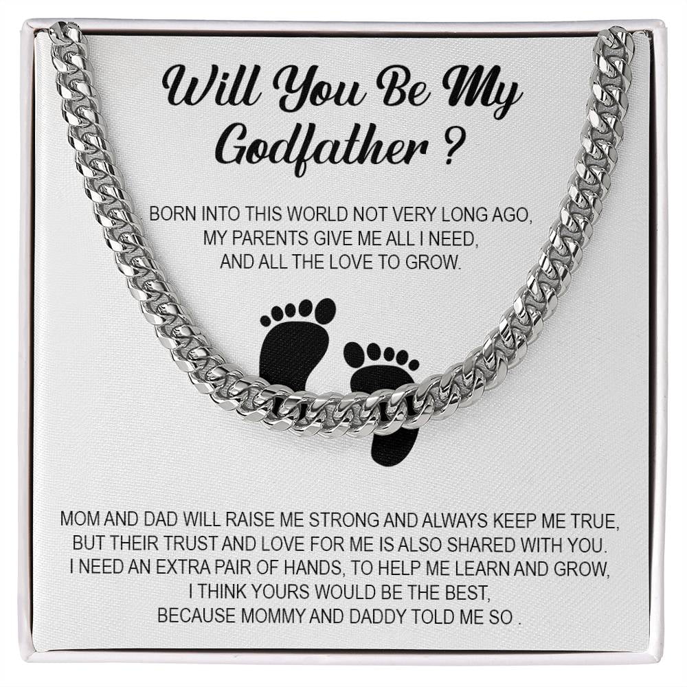 Will You Be My Godfather Necklace For Godfather from Mummy and Daddy ...