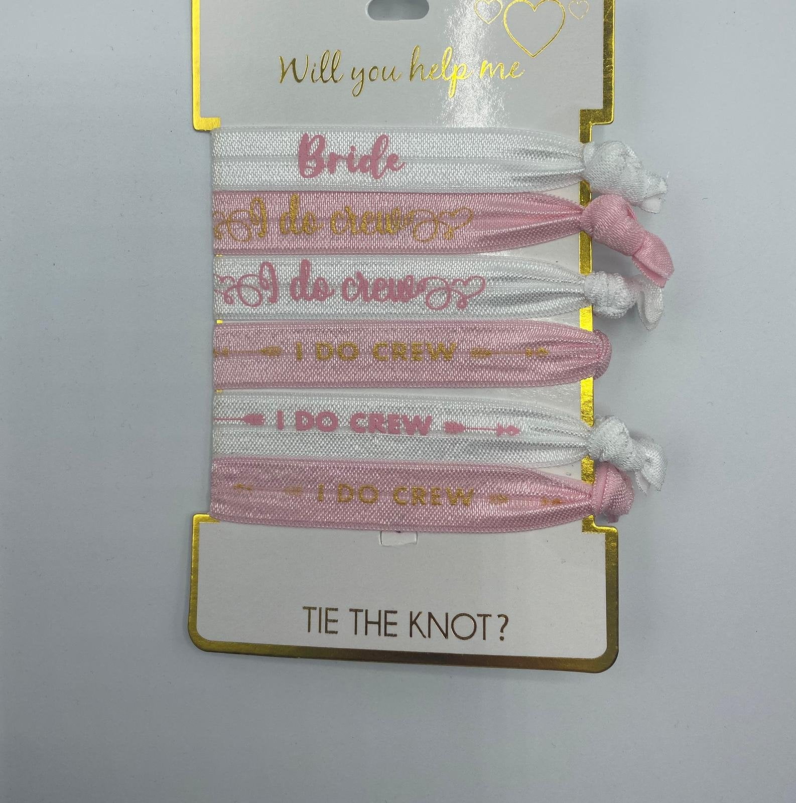 Will You Help Me Tie The Knot Hair Ties, 6 count, Package of 4 ...