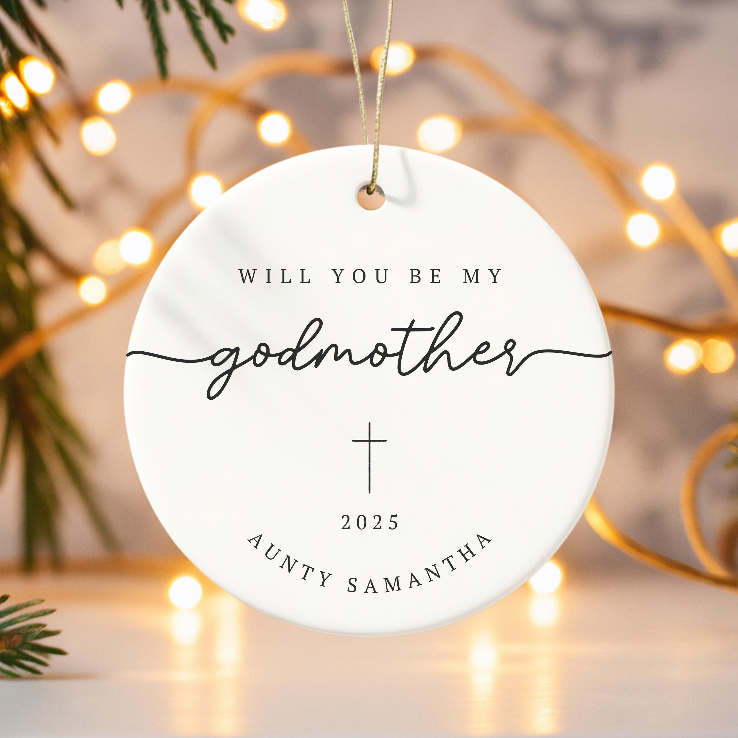Will you be my Godmother Ornament Personalized Godparent ornaments 2025 ...