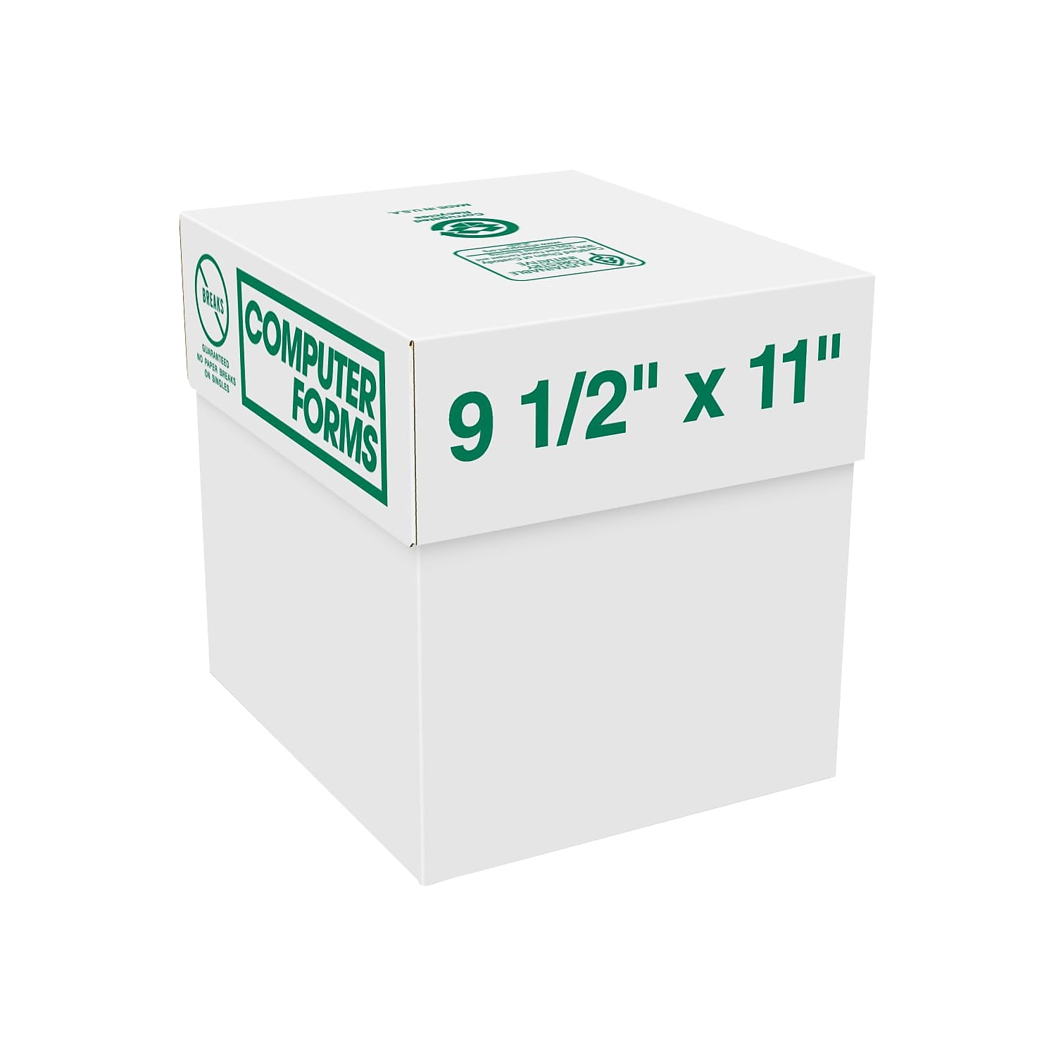 Weyerhaeuser Paper Co. 955027 Blank Continuous Paper, 1-part, 20 Lb, 9. ...