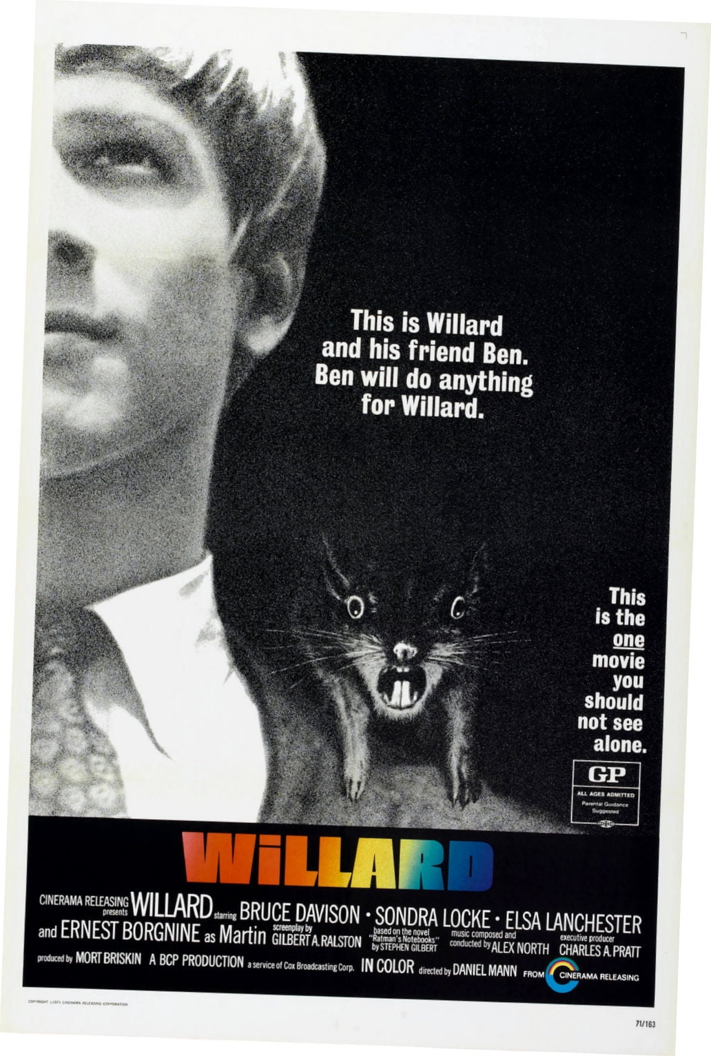 Willard Movie poster Metal Sign 8inx 12in Metal Art Print 8x12 Multi ...