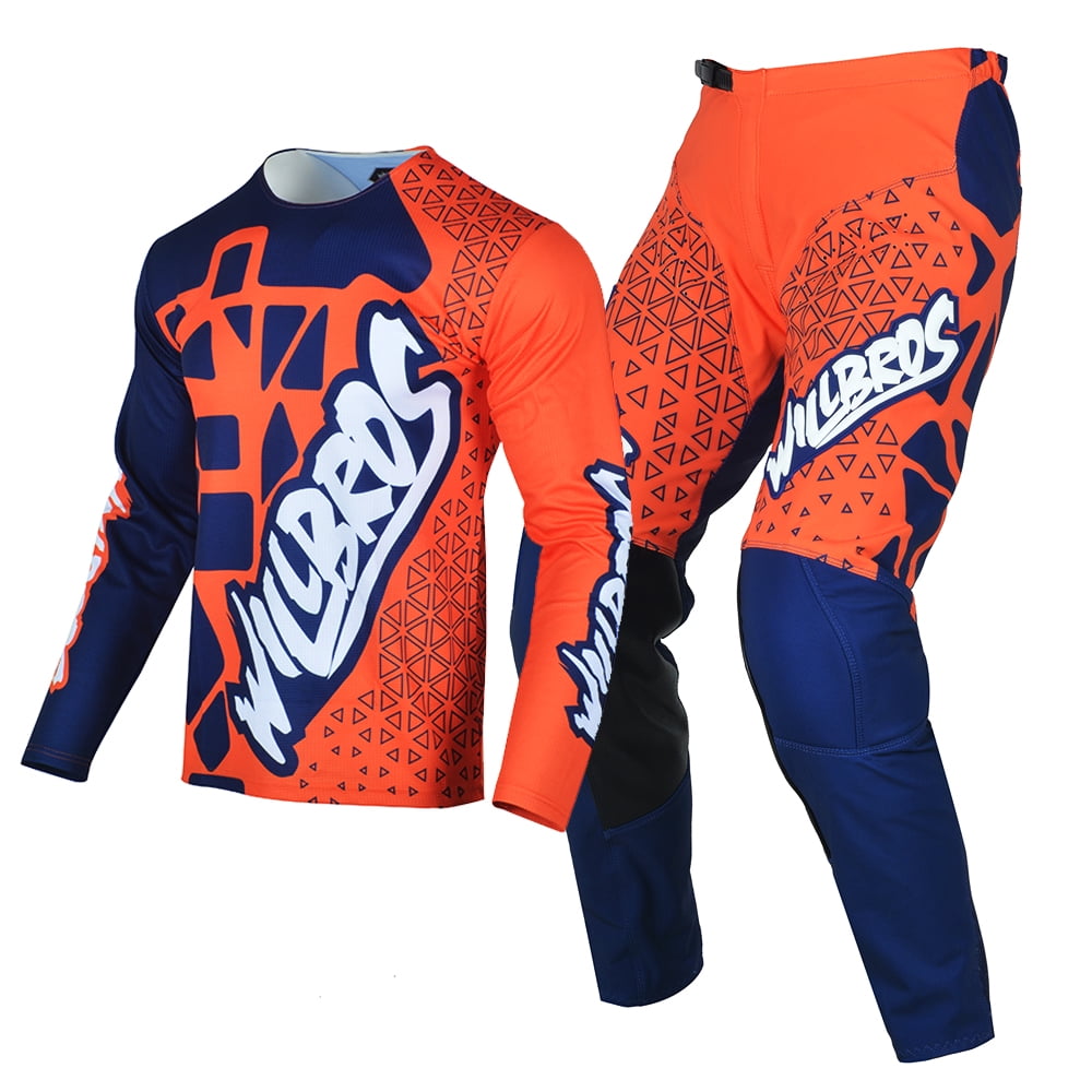 Willbros MX Motocross Gear Set: Jersey (Adult S) & Pants (W30), Dirt ...