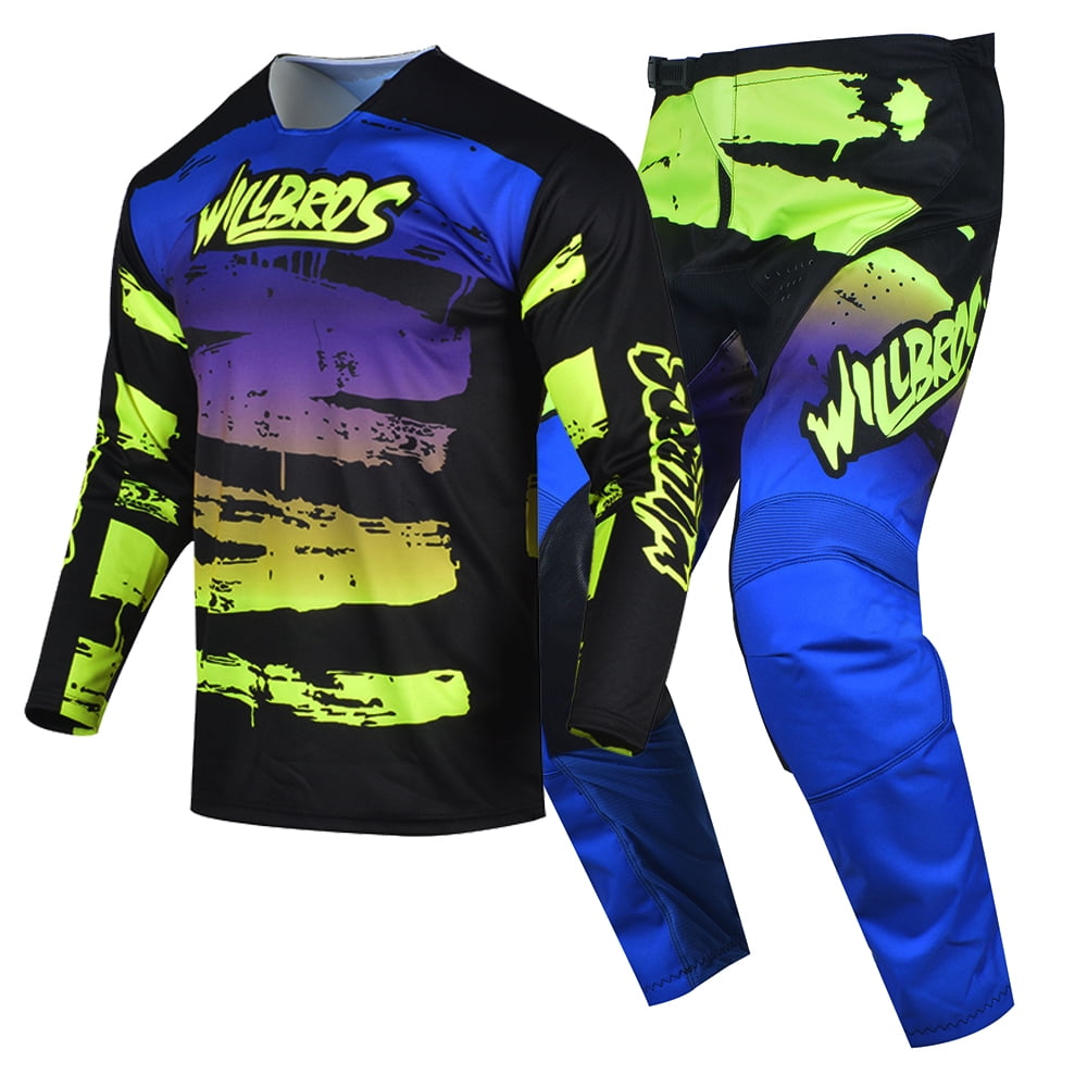 Willbros Motocross Jersey Pant Combo Dirt Bike Gear Set Racewear MX ...