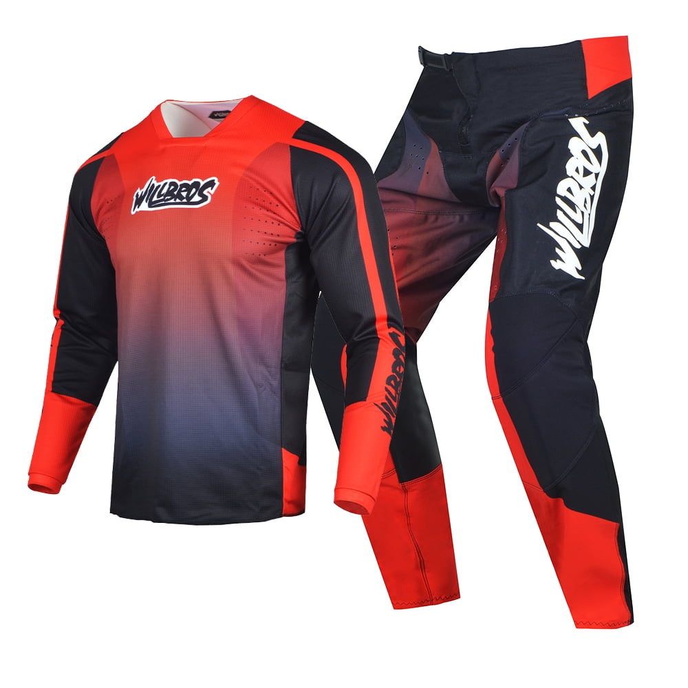 Willbros Motocross Jersey Pants Combo Mens Women Dirt Bike MX Gear Set ...