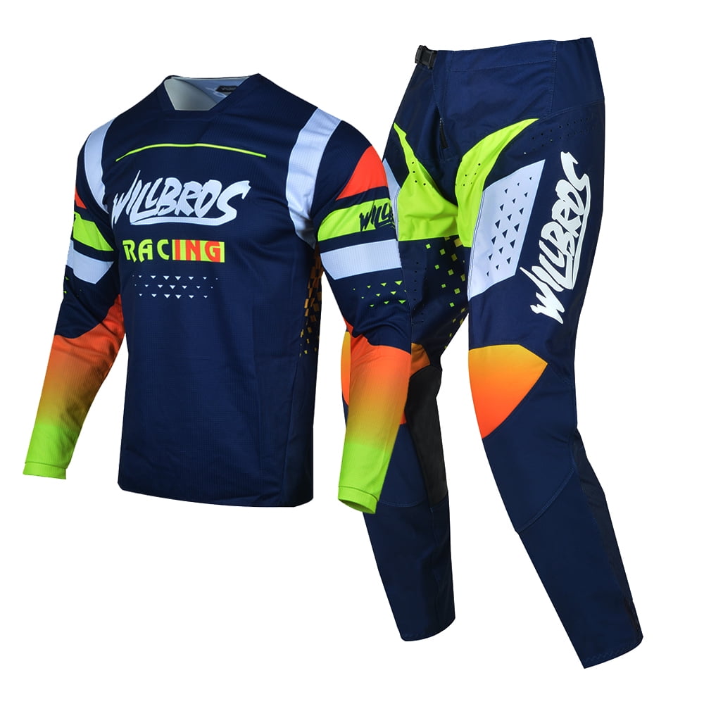 Willbros Motocross Jersey and Pants Combo Dirt Bike MX Gear Set Offroad ...