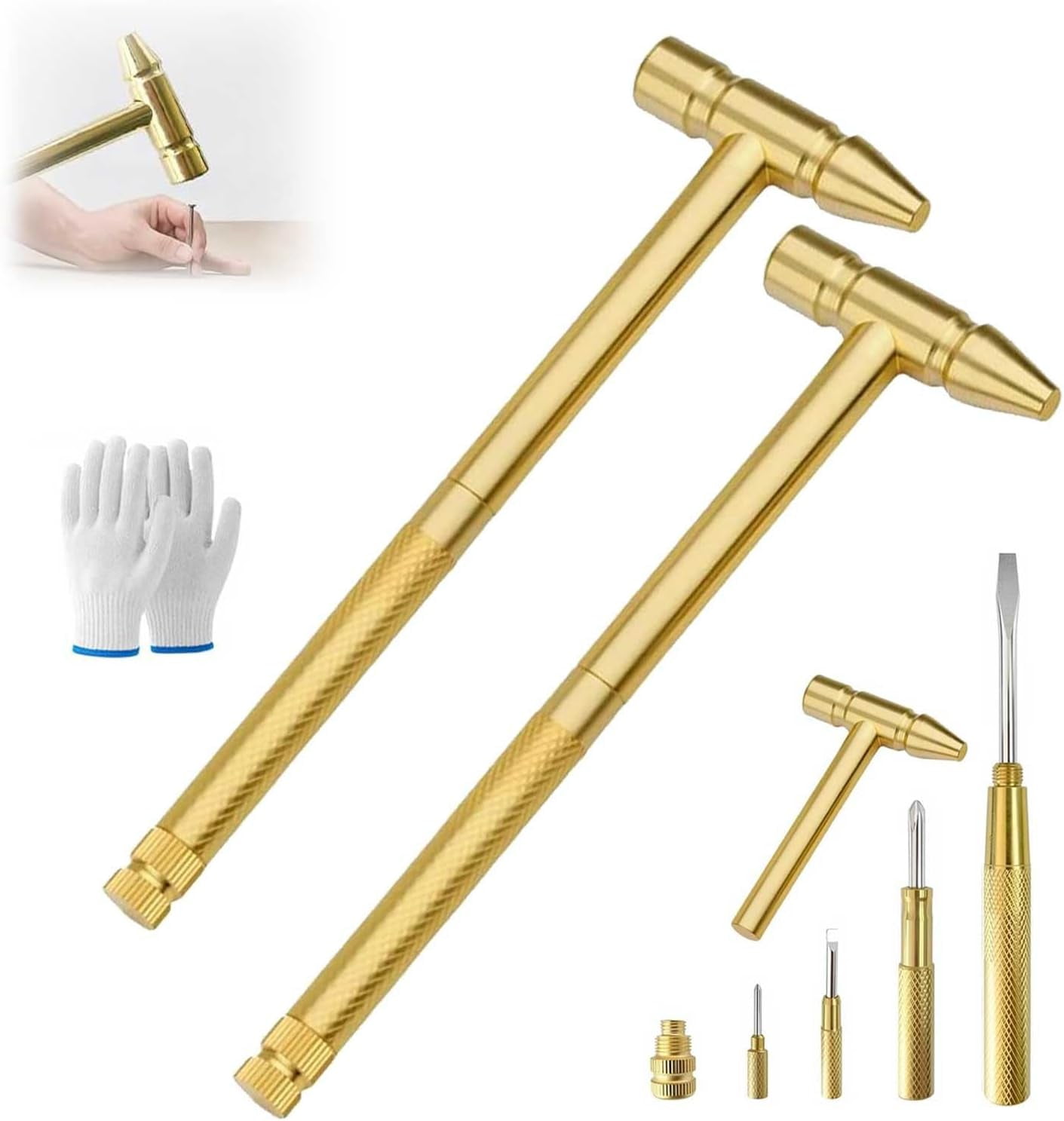 Willedup Mini Hammer With Screwdriver Hand Tools Multifunction, 6 In1 ...