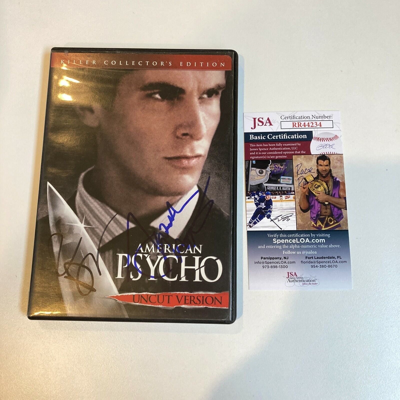 Willem Dafoe Samantha Mathis Signed American Psycho DVD With JSA COA ...