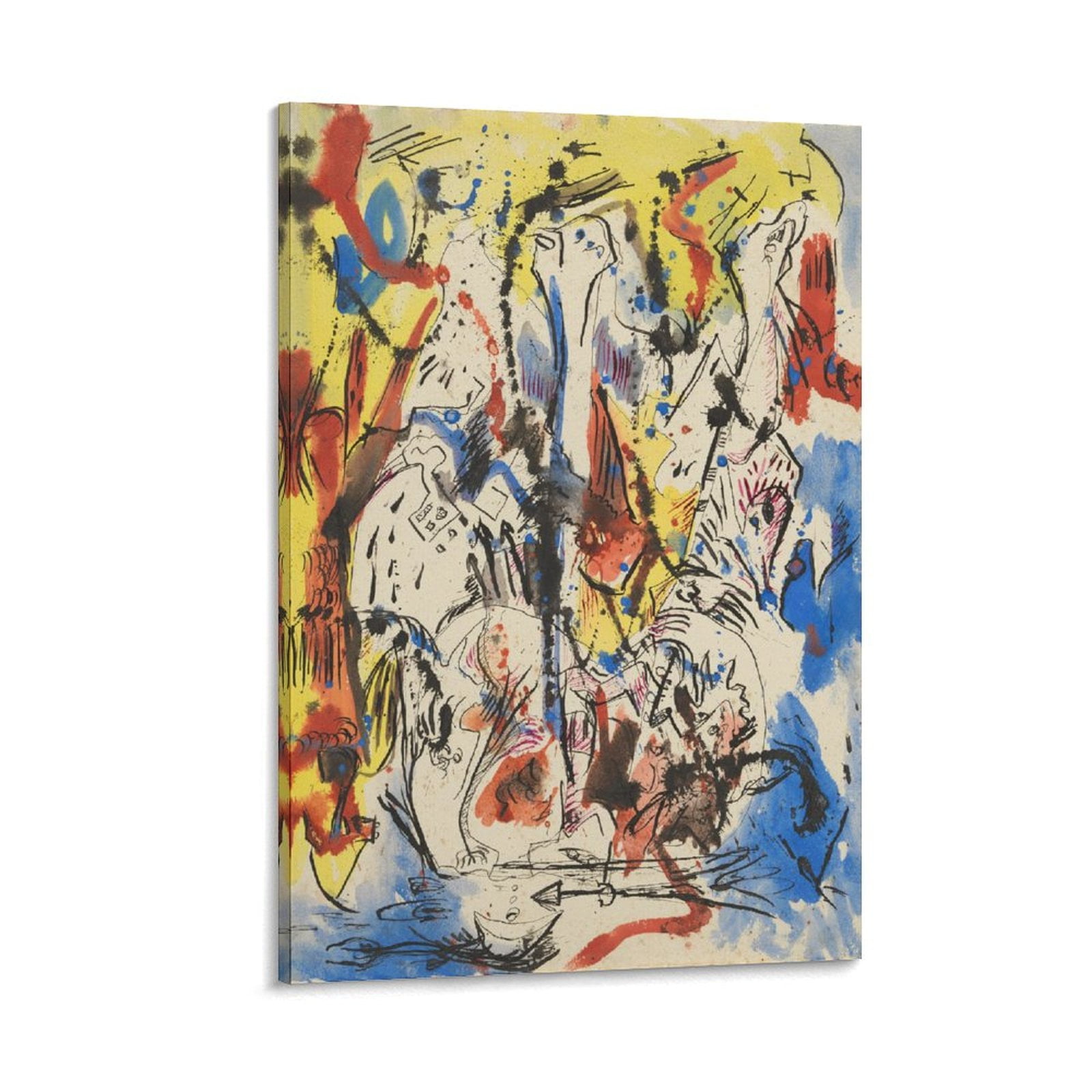 Willem De Kooning The Artist Poster Abstract Black Painting American ...