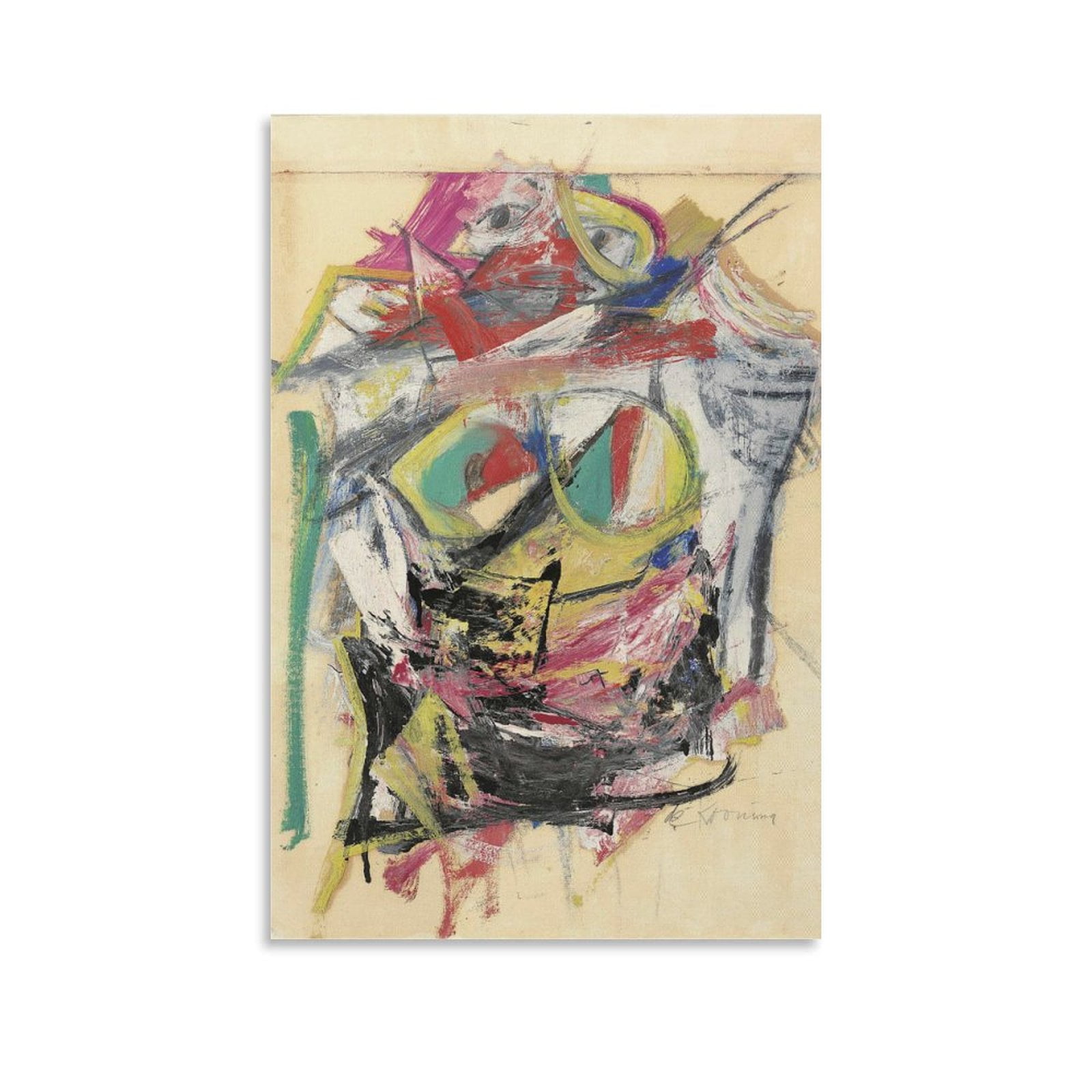 Willem De Kooning Poster Abstract Expressionism Posters Wall Art ...