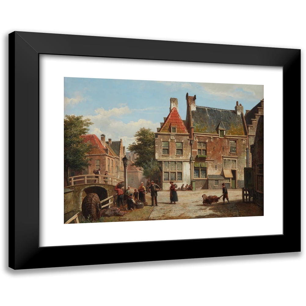 Willem Koekkoek 18x14 Black Modern Framed Museum Art Print Titled - A ...