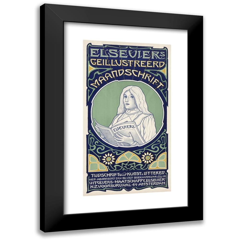 Willem Pothast 10x14 Black Modern Framed Museum Art Print Titled ...