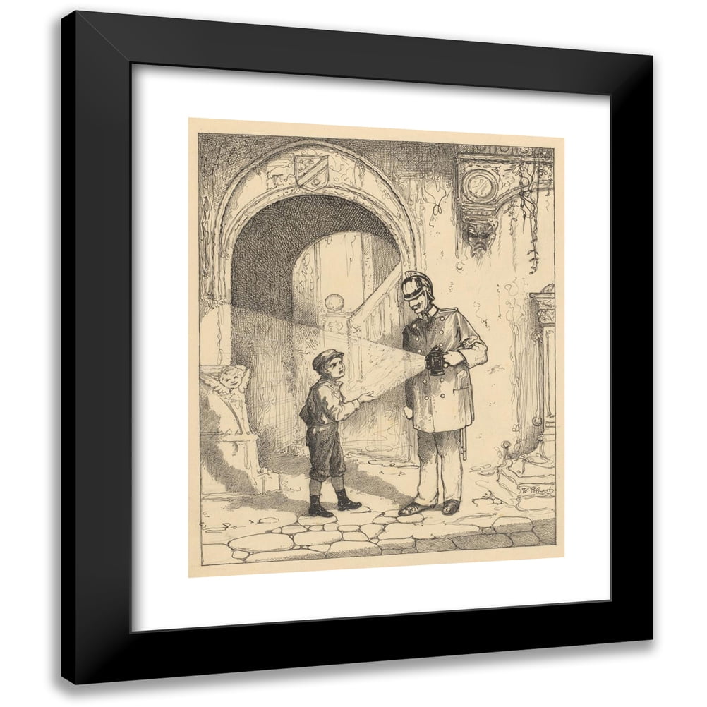 Willem Pothast 12x14 Black Modern Framed Museum Art Print Titled - Boy ...