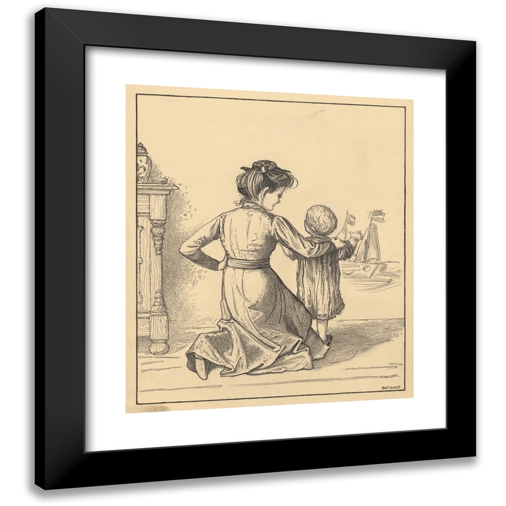 Willem Pothast 12x14 Black Modern Framed Museum Art Print Titled ...