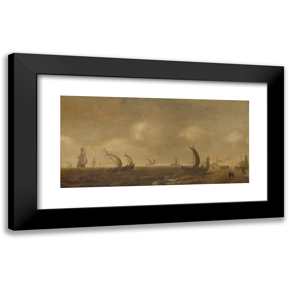 Willem van Diest 18x11 Black Modern Framed Museum Art Print Titled ...