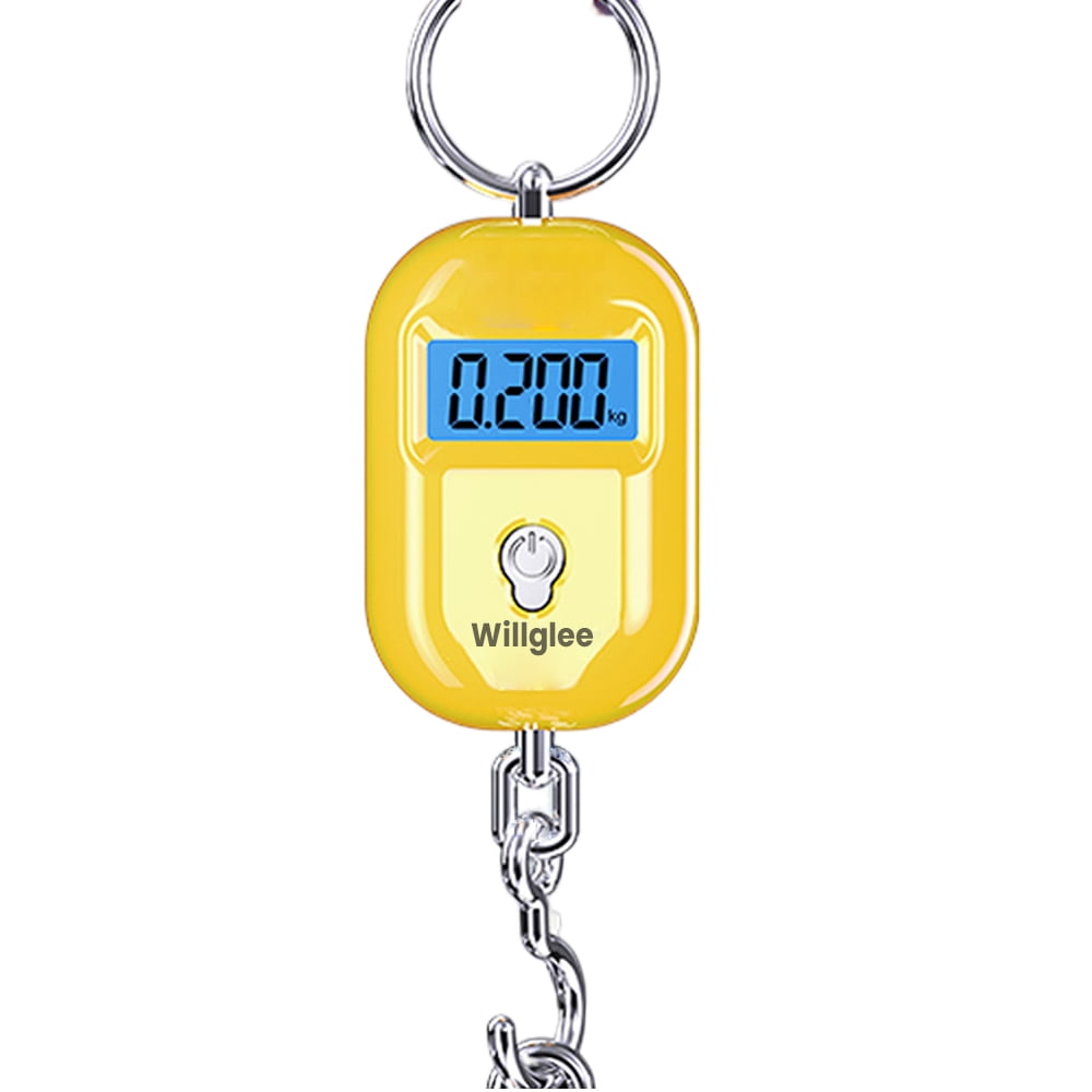 Willglee Weighing scales, Mini Electronic Digital Stainless Steel Hook ...