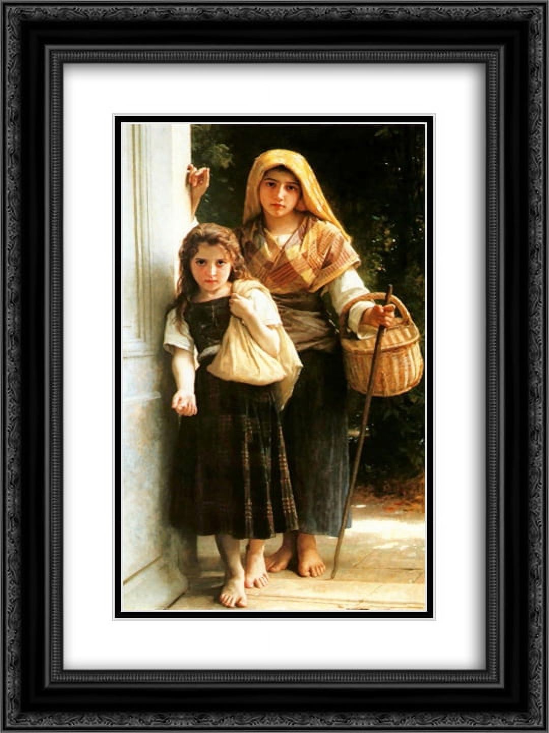 William Adolphe Bouguereau 2x Matted 18x24 Black Ornate Framed Art ...