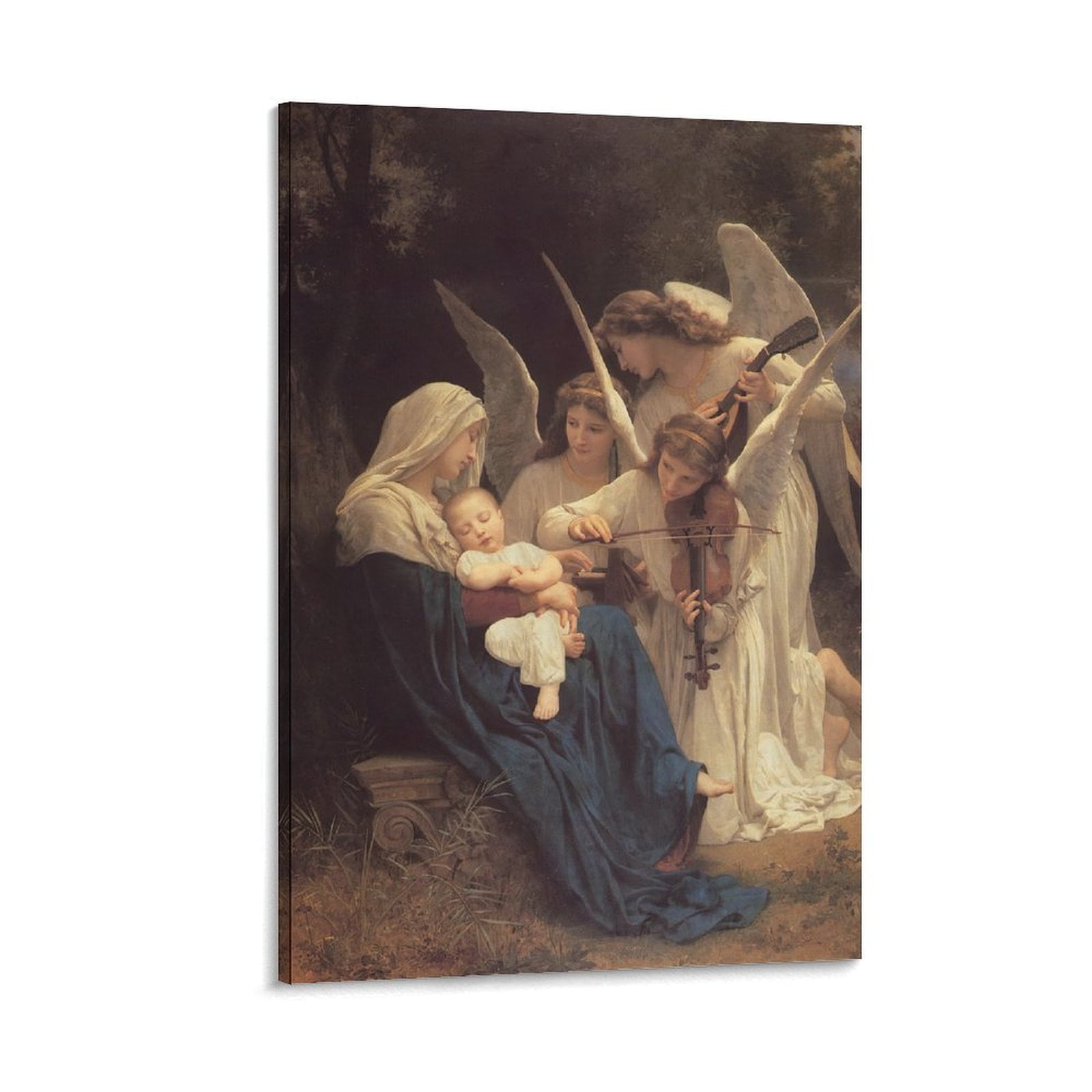 William_Adolphe Bouguereau Poster The Song Of The Angels Painting On ...