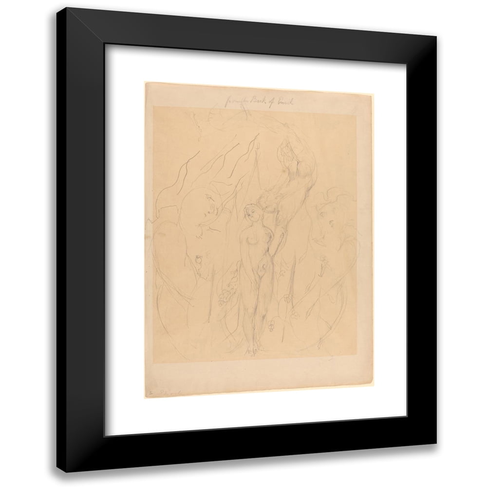 William Blake 11x14 Black Modern Framed Museum Art Print Titled - An ...