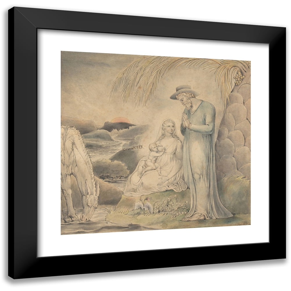 William Blake 21x20 Black Modern Framed Museum Art Print Titled - The ...