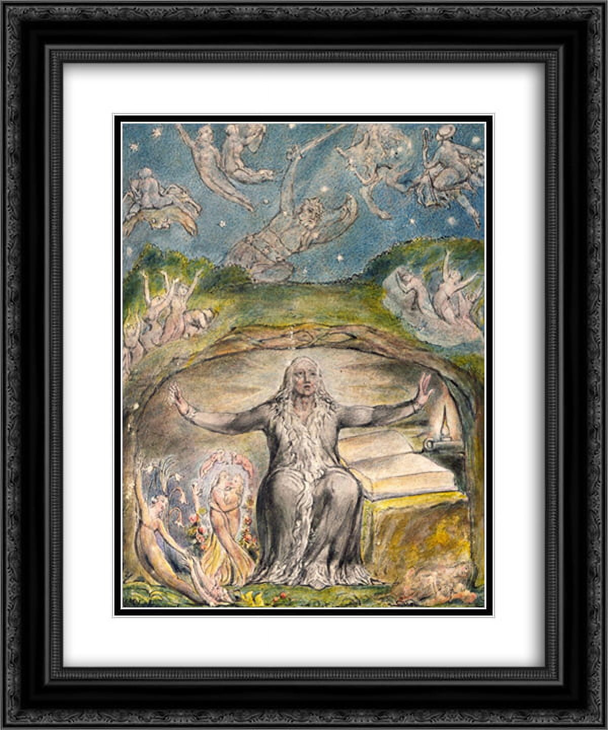 William Blake 2x Matted 20x24 Black Ornate Framed Art Print ...