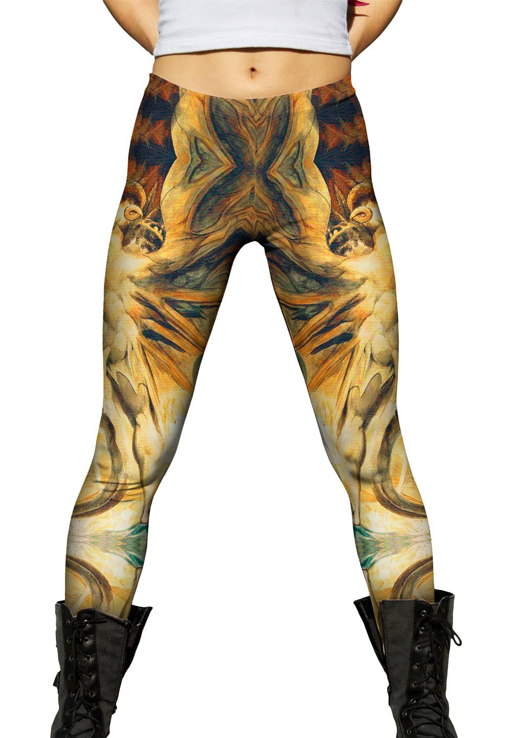 William Blake The Red Dragon And The Woman Clothed In Sun 1803 Leggings ...