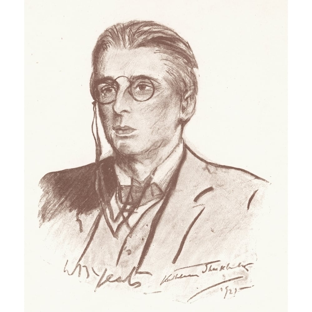 William Butler Yeats N(1865-1939). Irish Poet And Playwright. Drawing ...