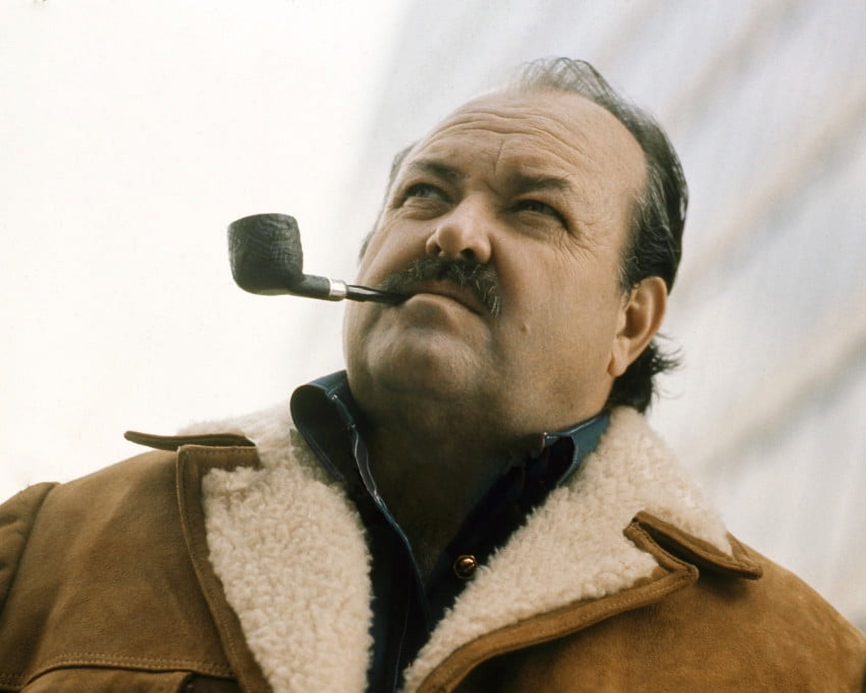 William Conrad In Cannon Smoking Pipe In Sheepskin Outfit 24X36 Classic ...