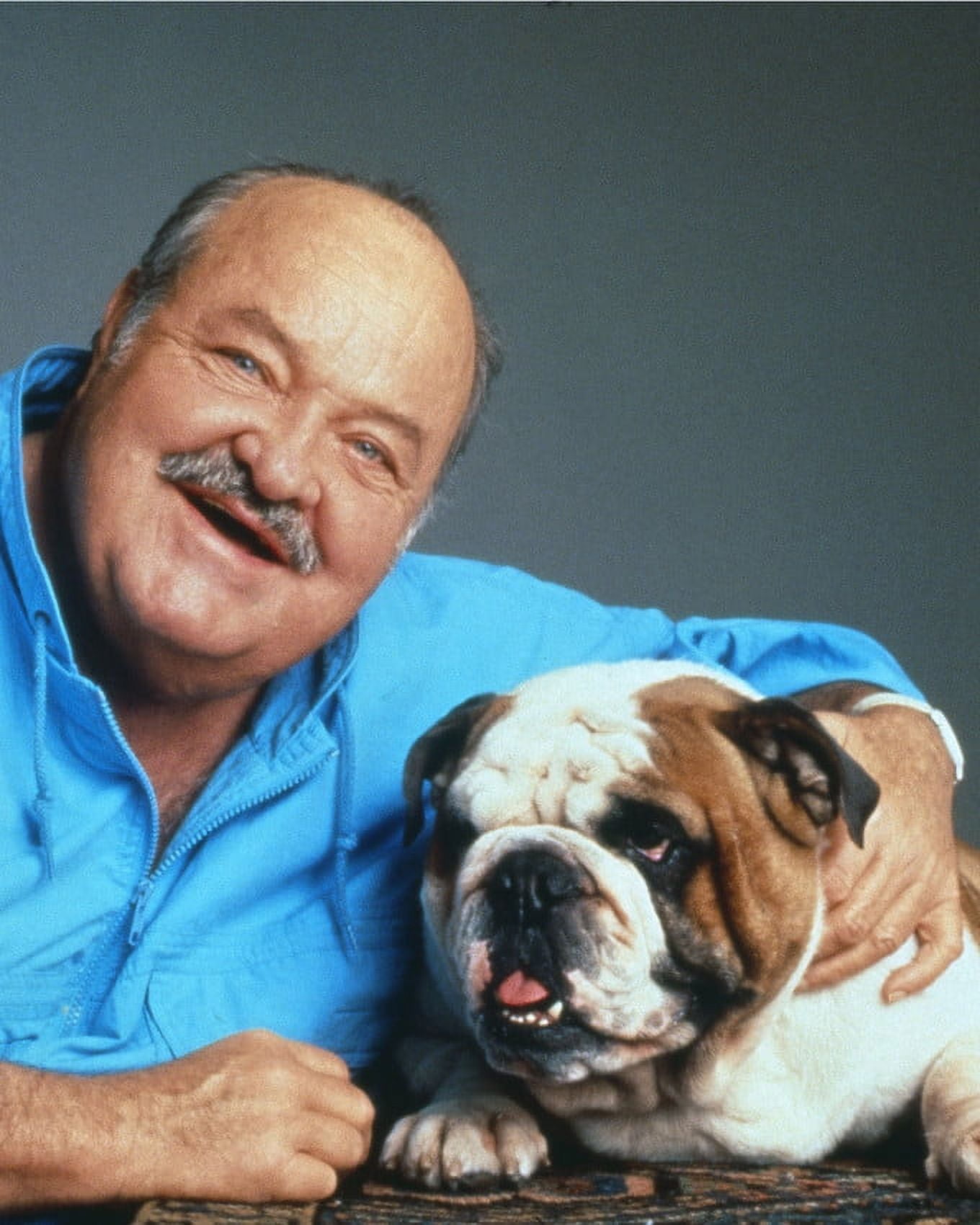 William Conrad In Jake And The Fatman Studio Pose With Bulldog Max ...