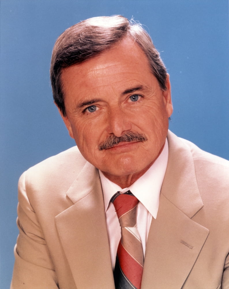 William Daniels in Formal Suit Blue Background Portrait Photo Print (24 ...