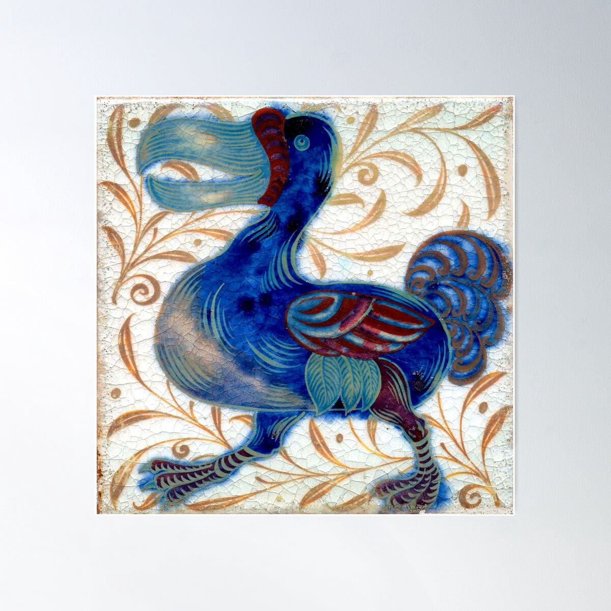 William De Morgan The Dodo Poster Wall Art, Modern Wall Decor For ...