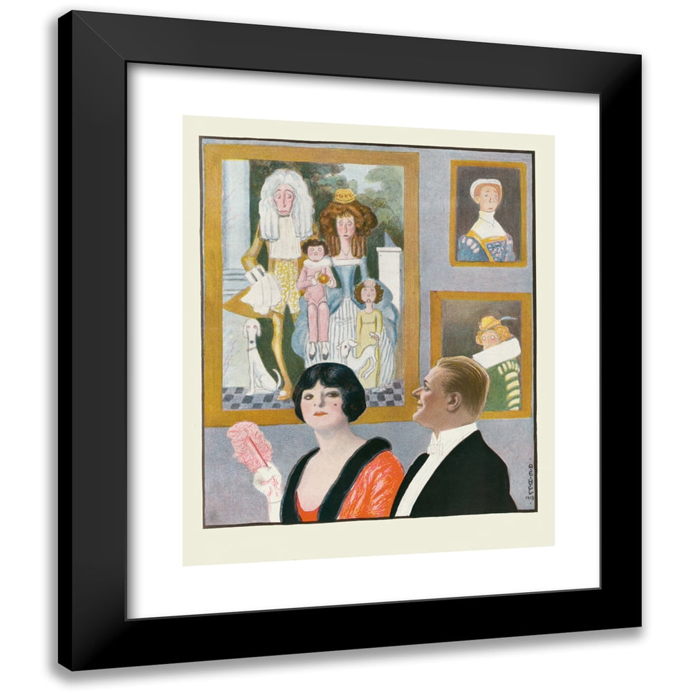 William Ely Hill 12x14 Black Modern Framed Museum Art Print Titled ...