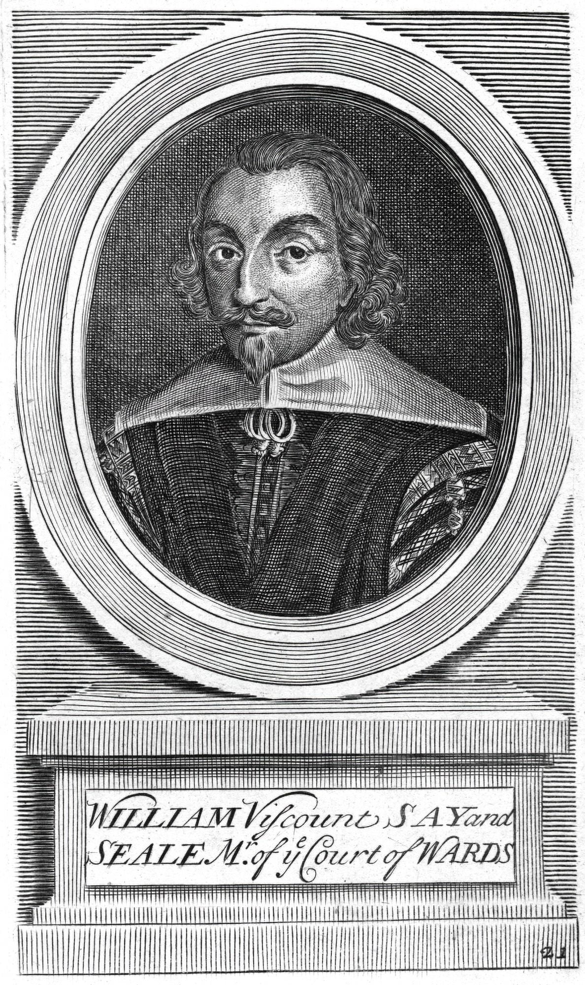 William Fiennes. N1St Viscount Saye And Sele. English Nobleman And Politician. Undated Line ...