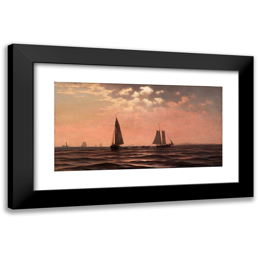 William Frederick De Haas 24x15 Black Modern Framed Museum Art Print ...