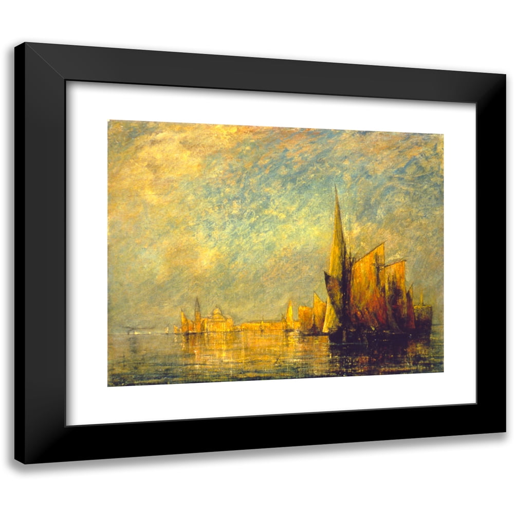 William Gedney Bunce 14x12 Black Modern Framed Museum Art Print Titled ...