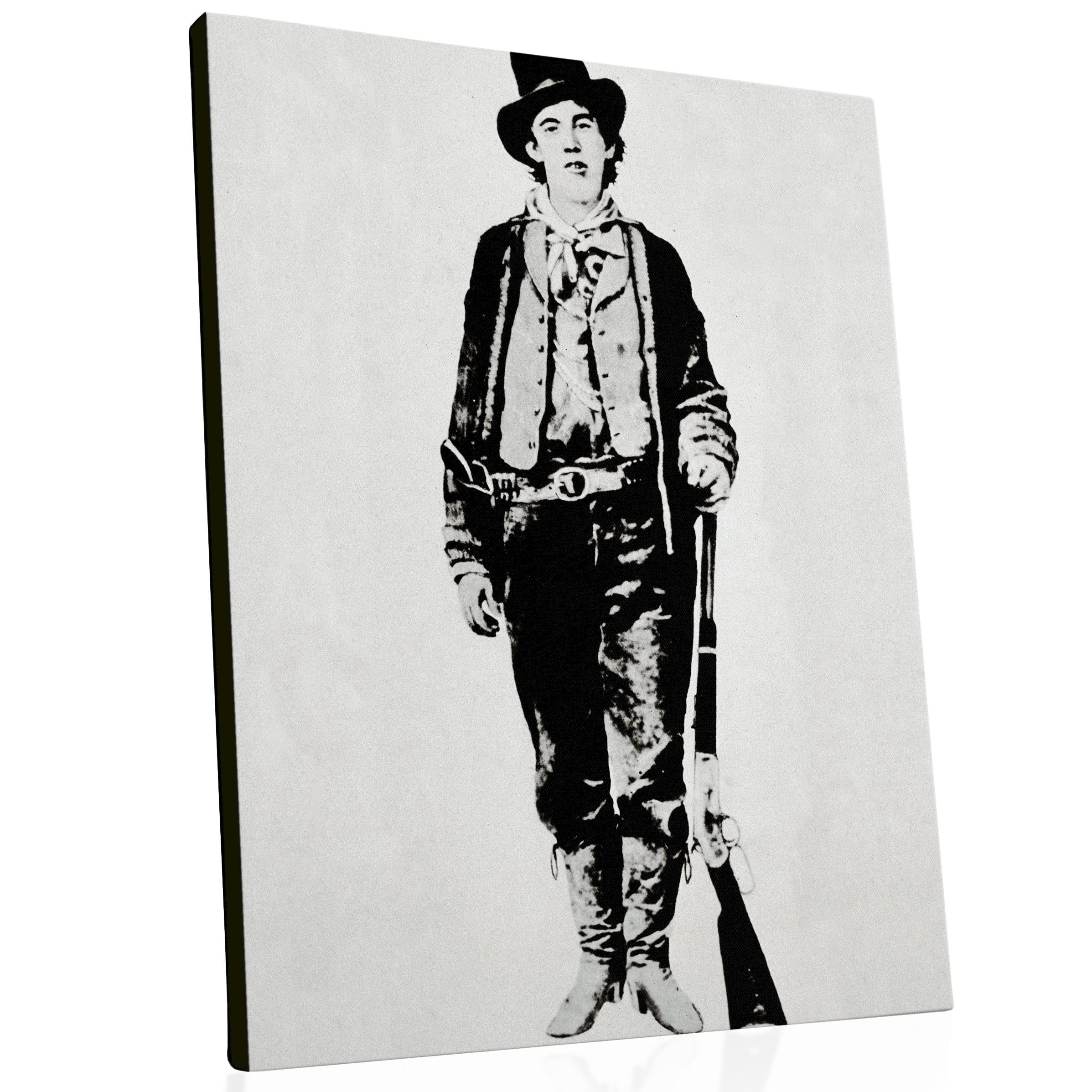 William H. Bonney 'Billy The Kid' 1880 20"x24" Stretched Canvas ...