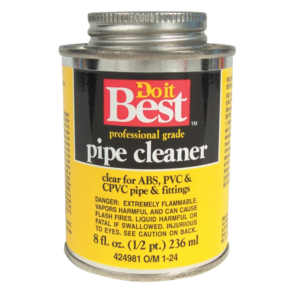 William H Harvey Pipe Cleaner Chemical - All Purpose Cleaner - 1/2 Pint ...