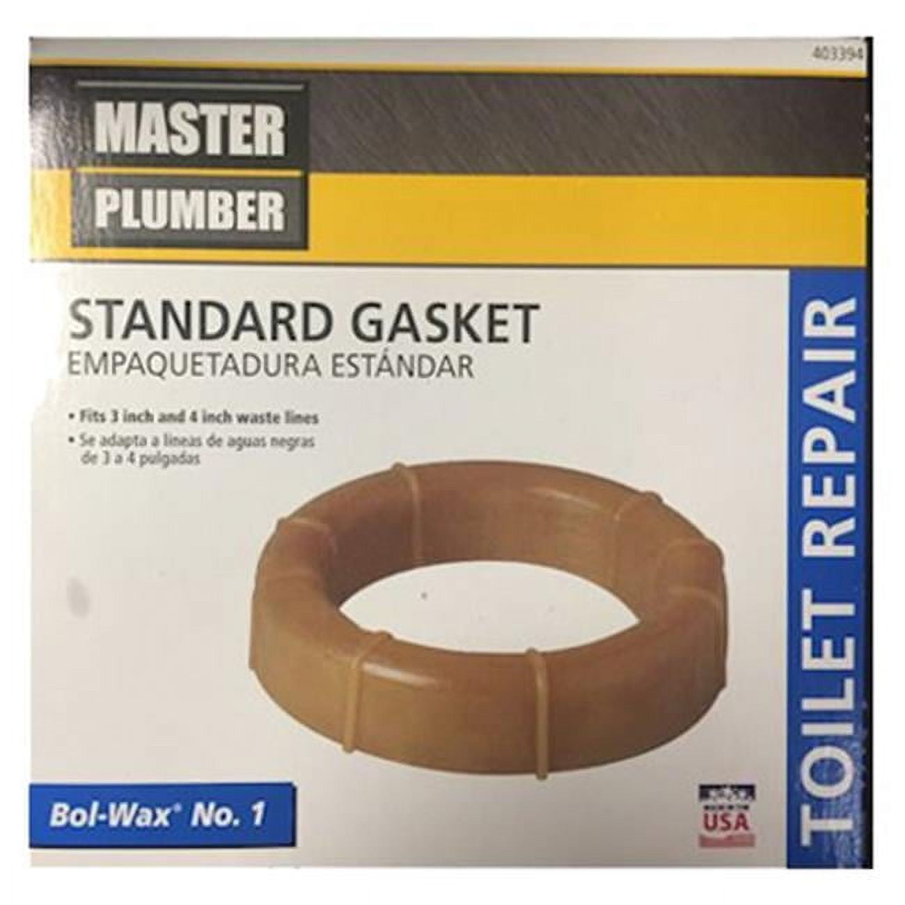 William H Harvey No.1 Master Plumber Wax Gasket - Walmart.com