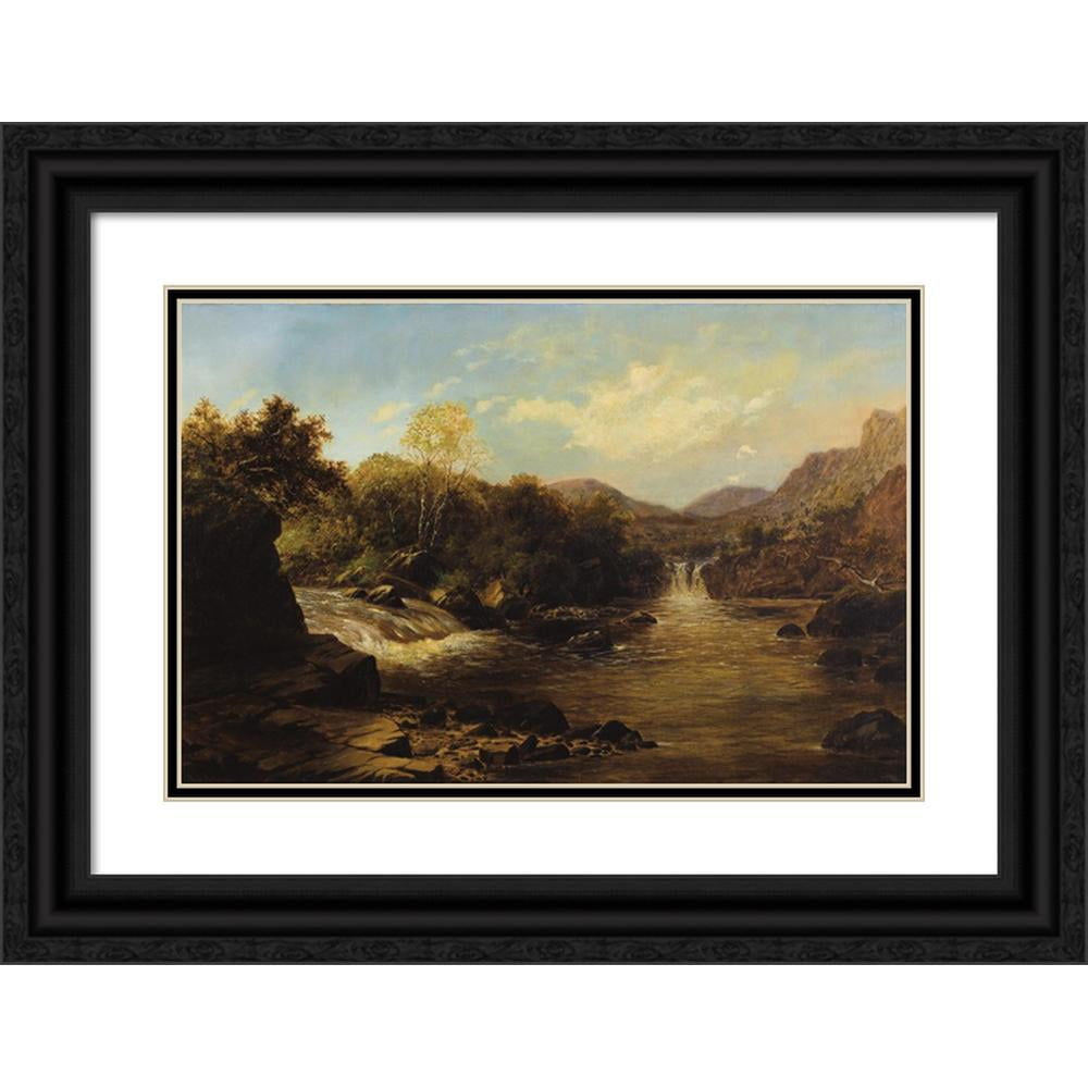 William Henry Mander 14x11 Black Ornate Wood Framed Double Matted ...