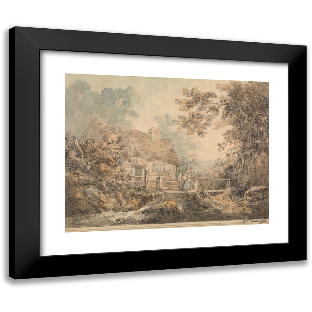 William Henry Pyne 24x20 Black Modern Framed Museum Art Print Titled ...