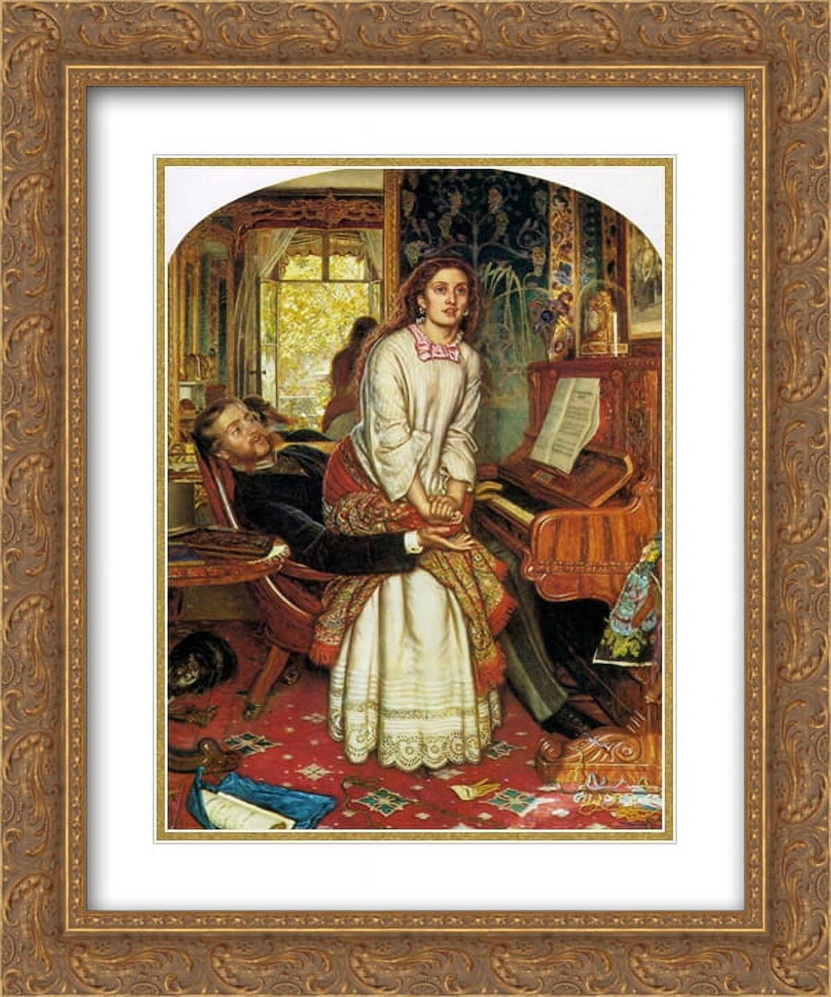 William Holman Hunt 2x Matted 20x24 Gold Ornate Framed Art Print 'The ...