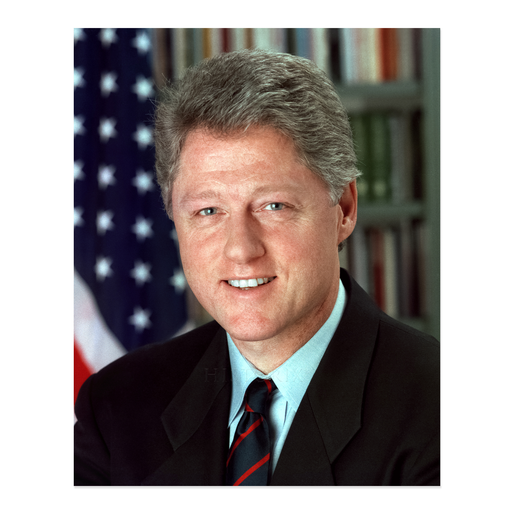 William J Clinton 42nd President of the United States Official Portrait ...