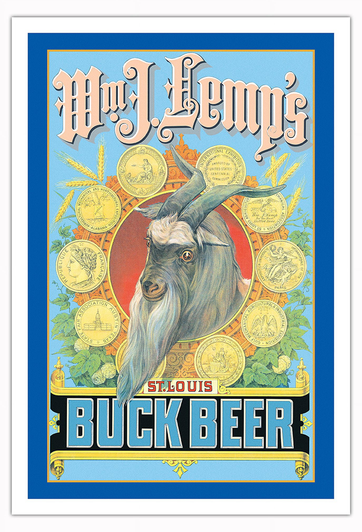 William J. Lemp’s Buck Beer - St. Louis, Missouri - Vintage Advertising ...