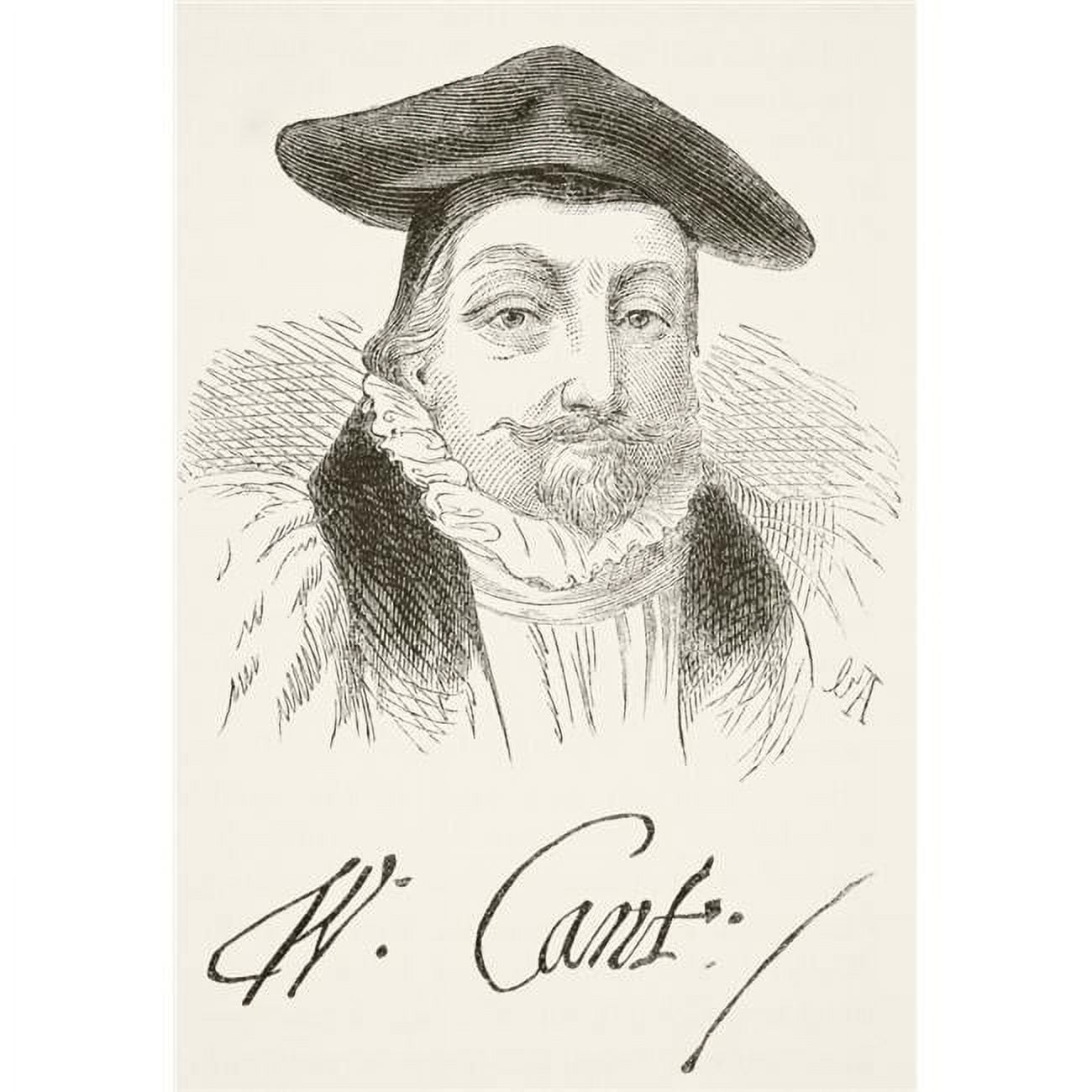 William Laud 1573 To 1645 Archbishop of Canterbury. Portrait ...