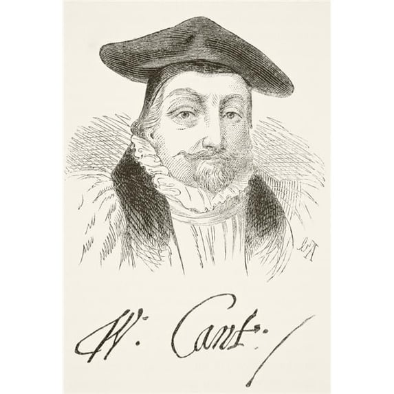 William Laud 1573 To 1645 Archbishop of Canterbury Portrait & Signature ...