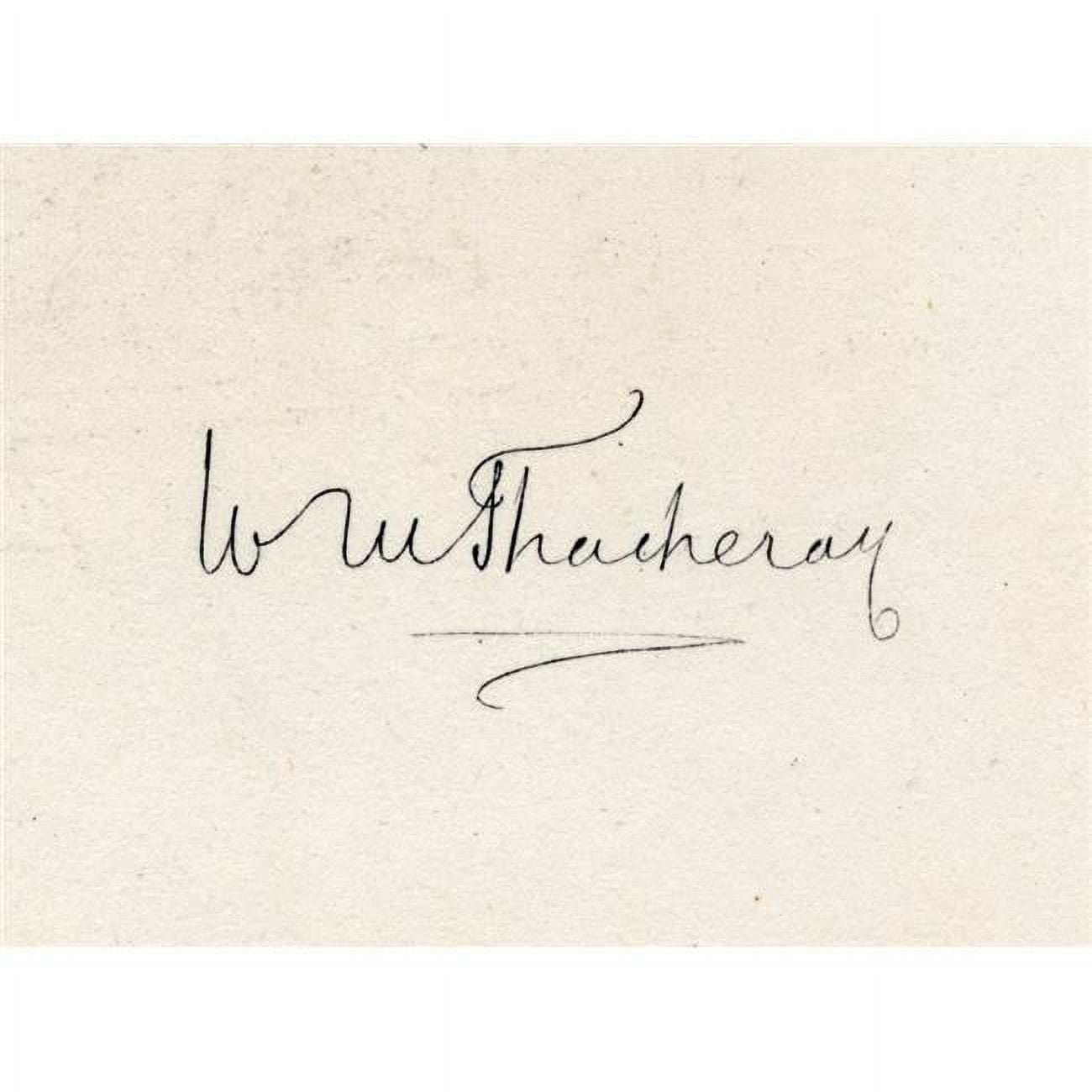 William Makepeace Thackeray 1811-1863. English Novelist. His Signature ...